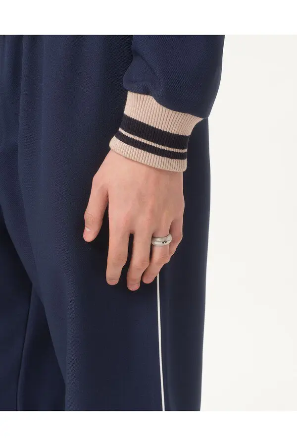 Valentino Garavani Ovalette Metal Ring - White / Pink