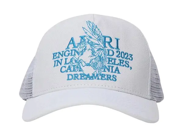 Amiri Pegasus Trucker Hat - White