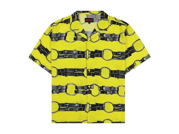 PLEASURES Straps Button Down Shirt - Yellow