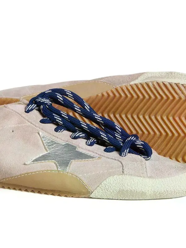 GOLDEN GOOSE Low-top Suede Sneakers With Metallic Star Detail