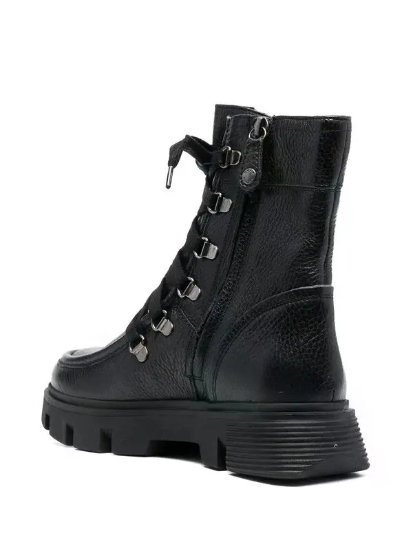 Geox Vilde Leather Combat Boots