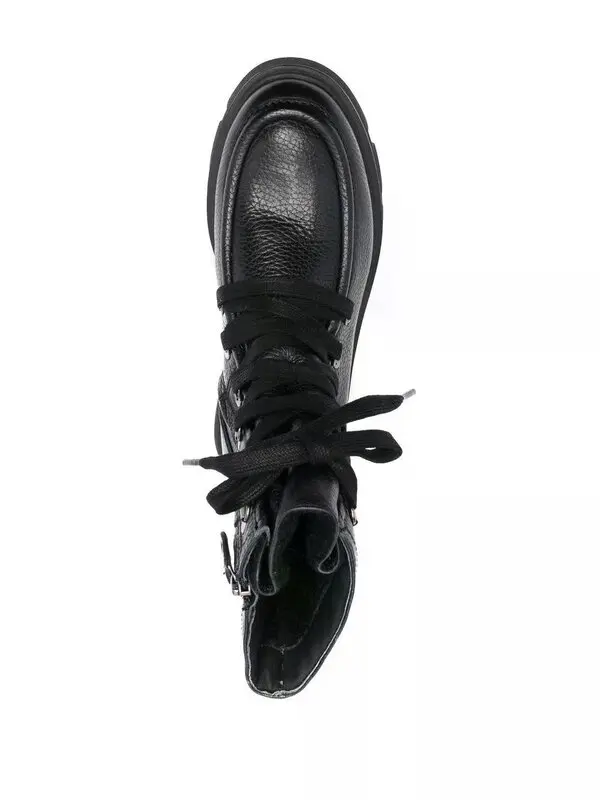 Geox Vilde Leather Combat Boots