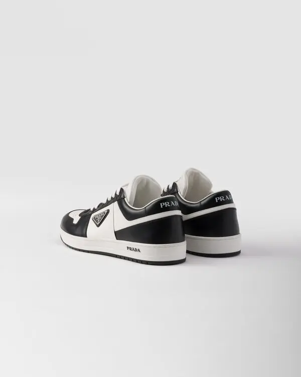 Prada Downtown Leather Sneakers - White