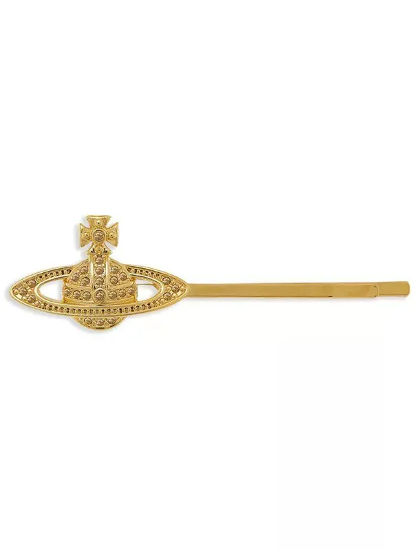VIVIENNE WESTWOOD Orb Hair Clip - Gold