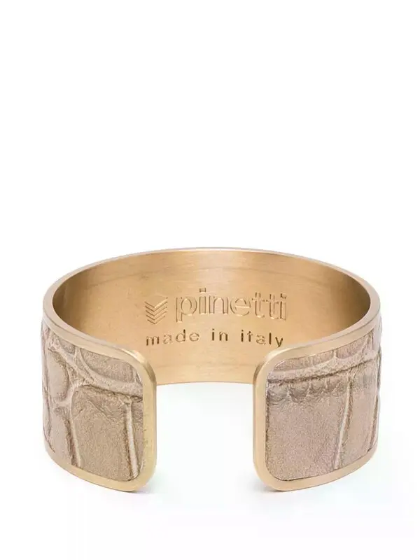 PINETTI Crocodile-embossed Napkin Ring
