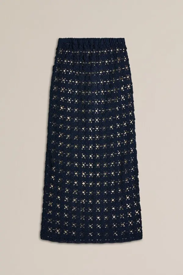 Scanlan Theodore Lattice Crochet Skirt