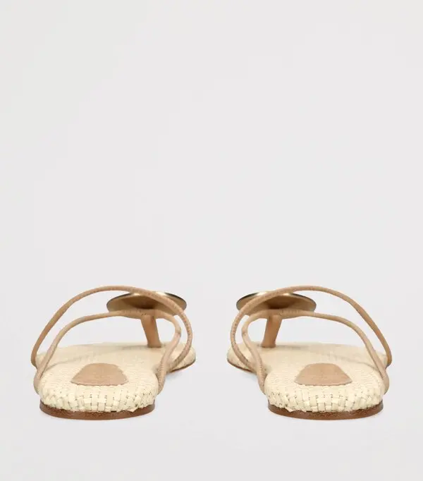Christopher Esber Leather Doma Stone Sandals