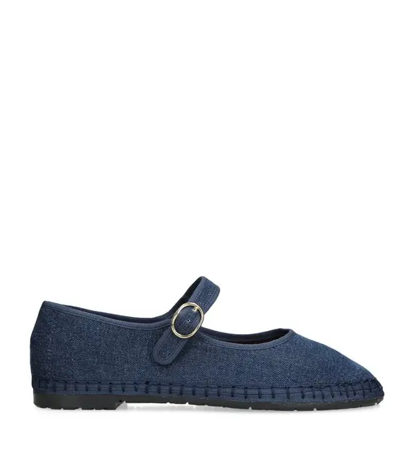FLABELUS Denim Rostova Ballet Flats