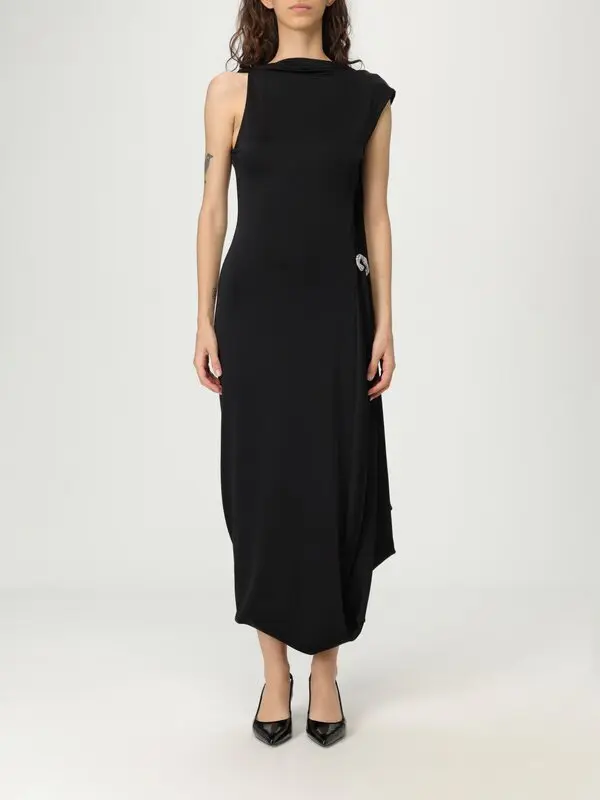 Victoria Beckham Asymmetrical Draped Dress