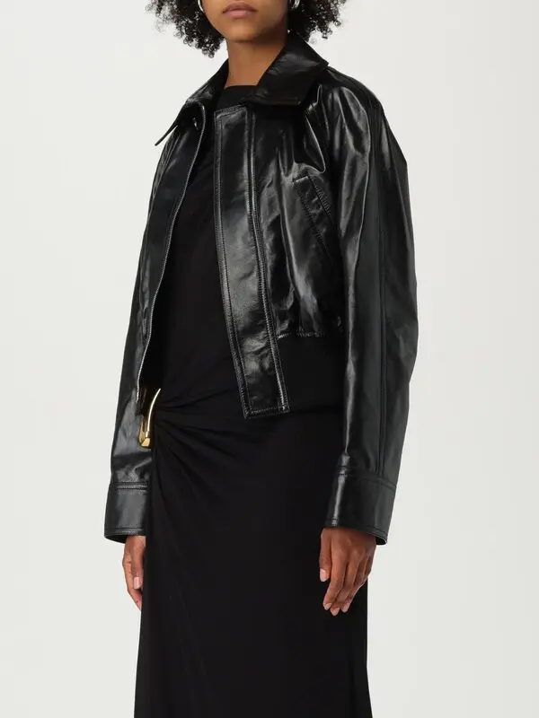 Bottega Veneta Leather Bomber Jacket