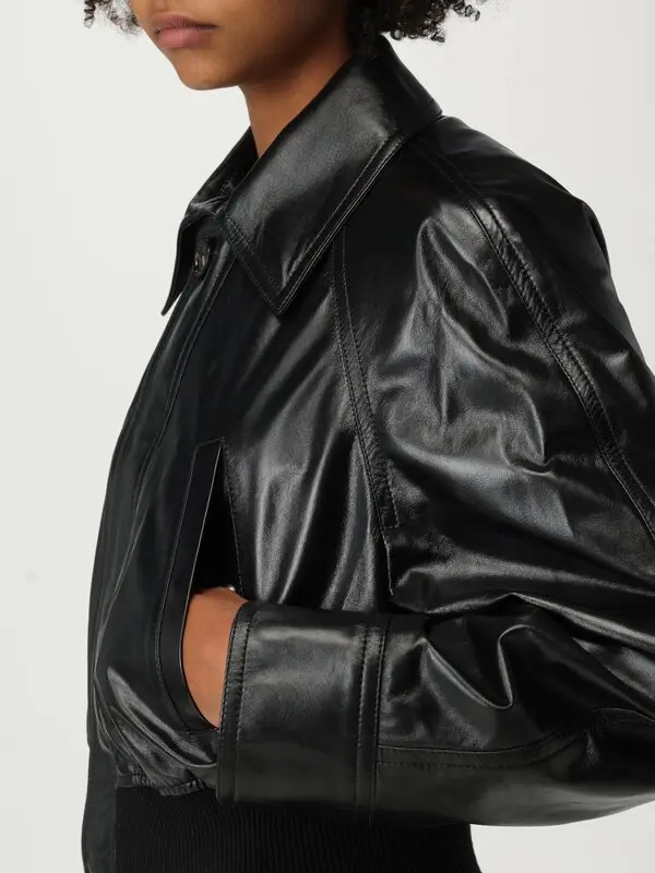 Bottega Veneta Leather Bomber Jacket