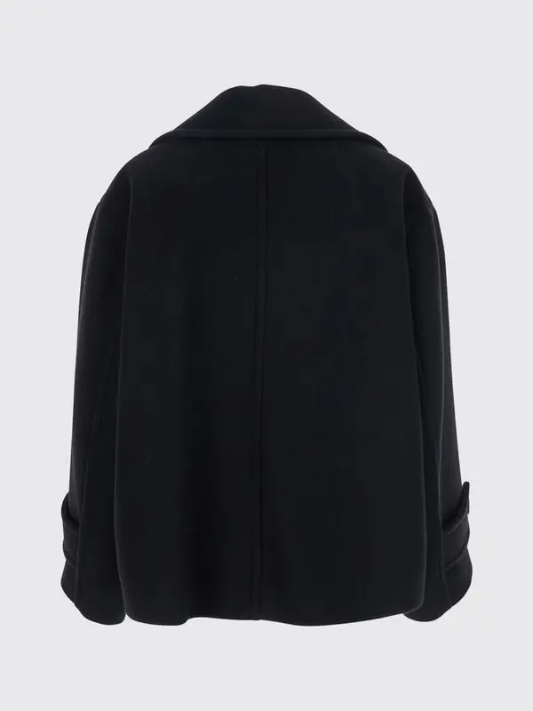 Chloé Double-breasted Wool Blend Pea Coat - Black