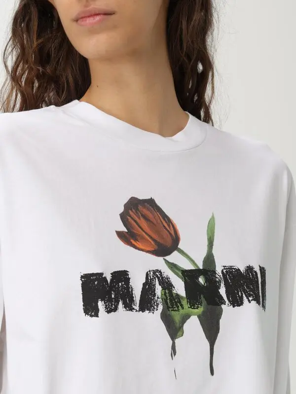 Marni Graphic Print T-shirt - White