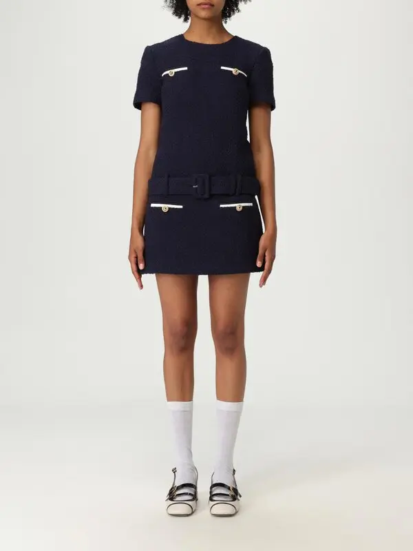 SELF-PORTRAIT Textured Mini Dress