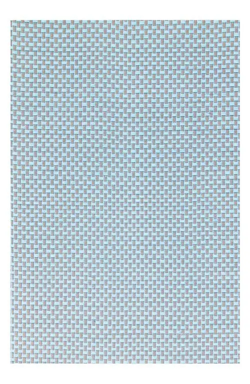 MAD MATS Basket Weave Sand & Aqua Rug