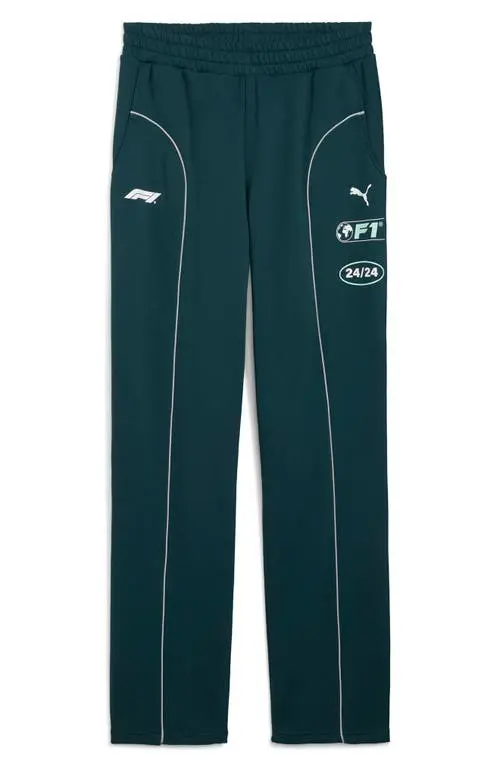PUMA Relaxed Fit Formula 1® Logo Sweatpants - Green Terrain