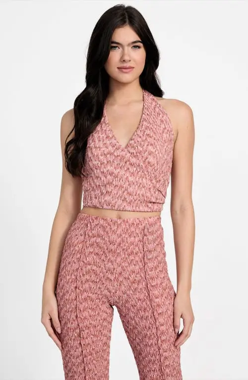 Guess Naleny Knit Halter Top - Revival Rose Multi