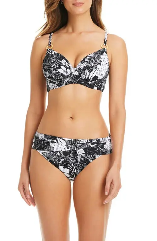 BLEU BY ROD BEATTIE Ring Underwire Bikini Top - Black