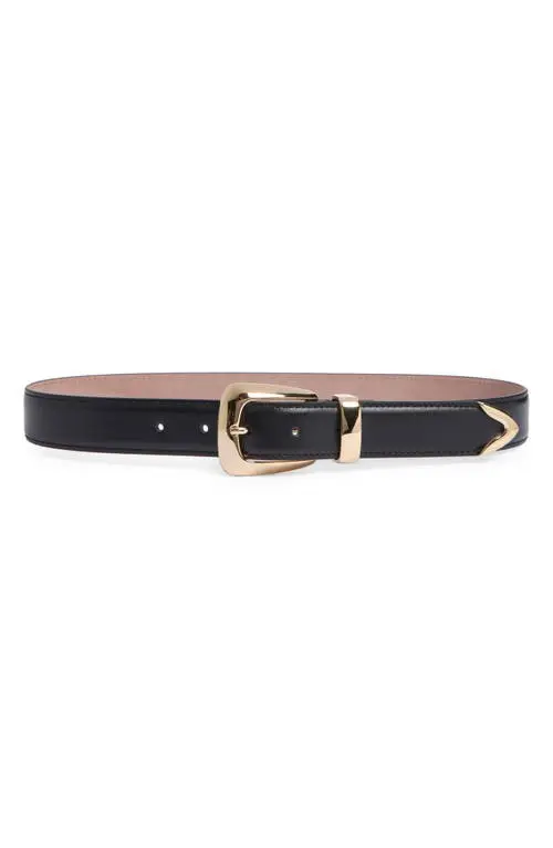 Khaite Benny Leather Belt - Black