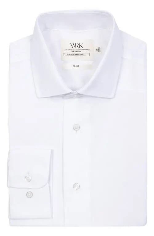 W.R.K Slim Fit Solid Reworked Dress Shirt