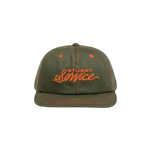 StÜssy Mid Depth Service Strapback - Green