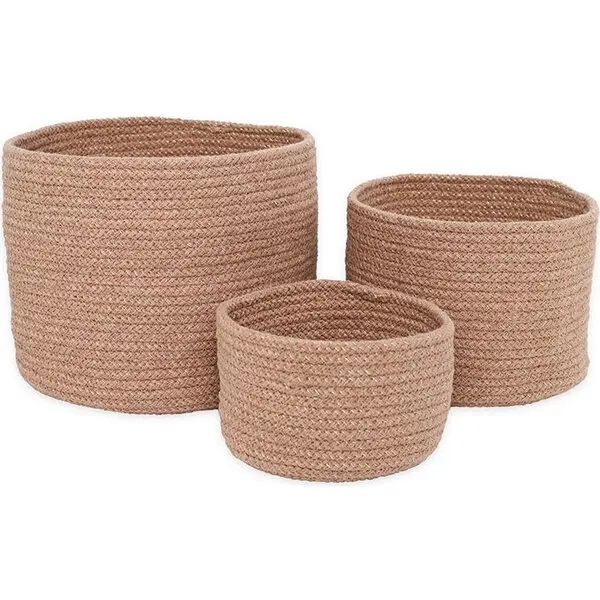 NATTIOT Set Of 3 Baskets Ilse - Almond