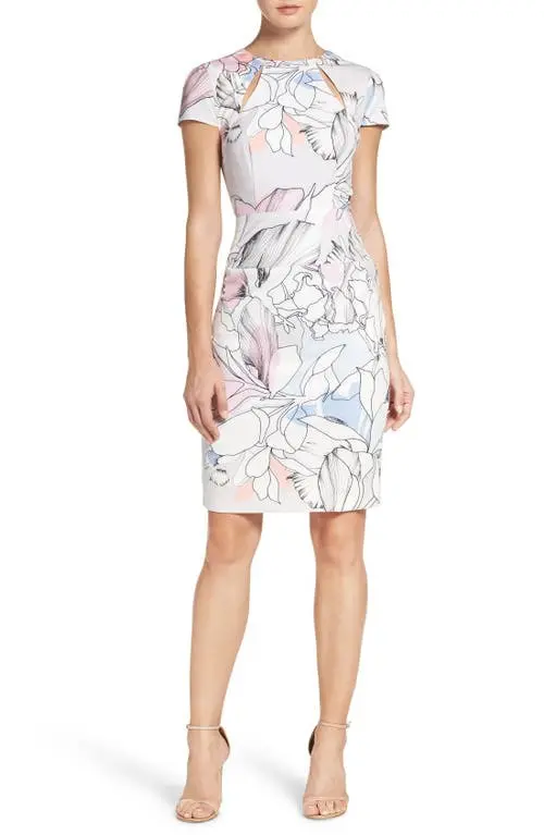 COOPER ST Printed Dress With Cutouts