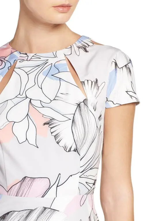 COOPER ST Printed Dress With Cutouts