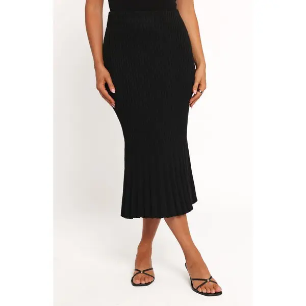 PETAL & PUP Balla Ribbed Midi Skirt
