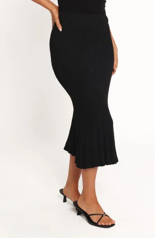 PETAL & PUP Balla Ribbed Midi Skirt