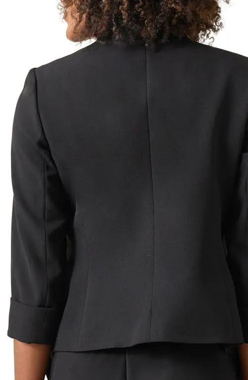 KASPER Stretch Crepe Jacket - Black