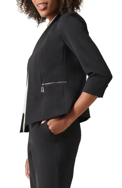 KASPER Stretch Crepe Jacket - Black