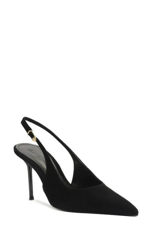 Schutz Alicia Pointed Toe Slingback Pumps - Black