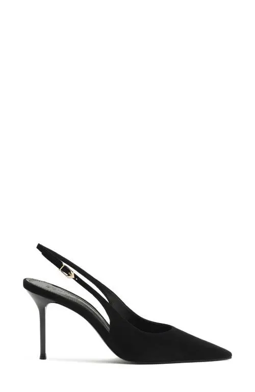Schutz Alicia Pointed Toe Slingback Pumps - Black