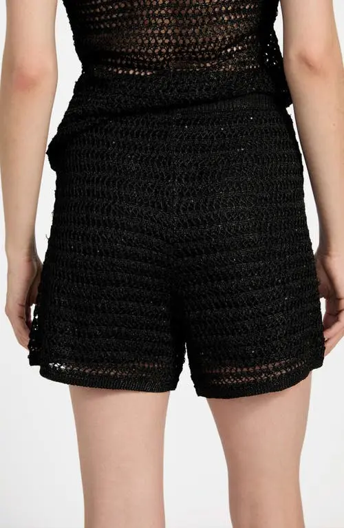 Guess Bella Open Stitch Sweater Shorts