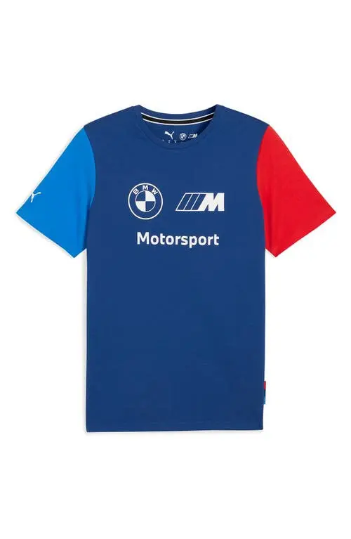PUMA Bmw M Motorsport Essential Logo Graphic T-shirt - Pro Blue