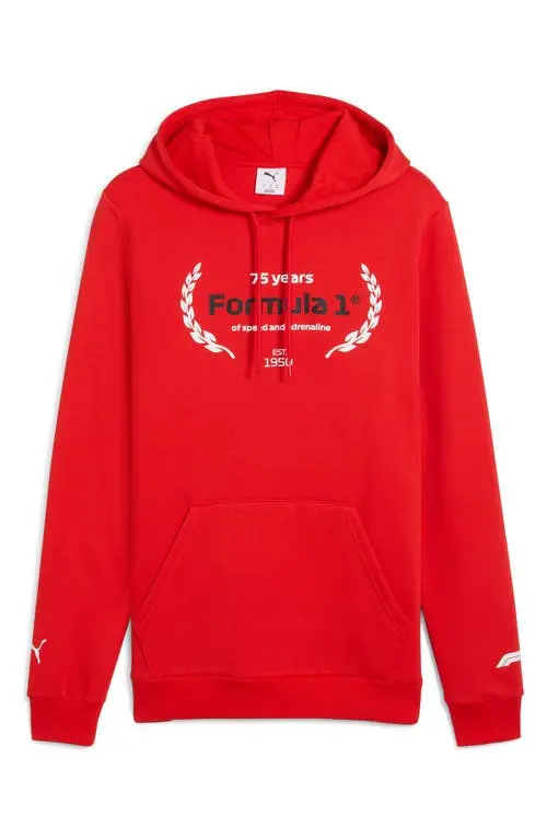 PUMA Formula 1® Essential Logo Graphic Hoodie - Pop Red