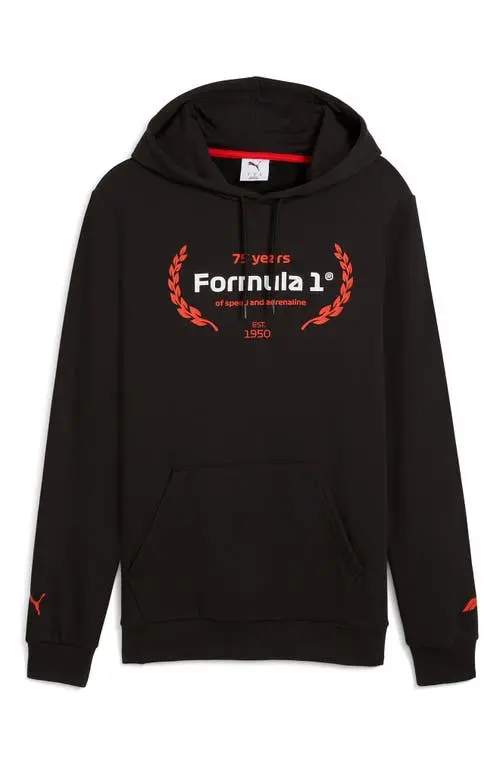 PUMA Formula 1® Essential Logo Graphic Hoodie - Puma Black