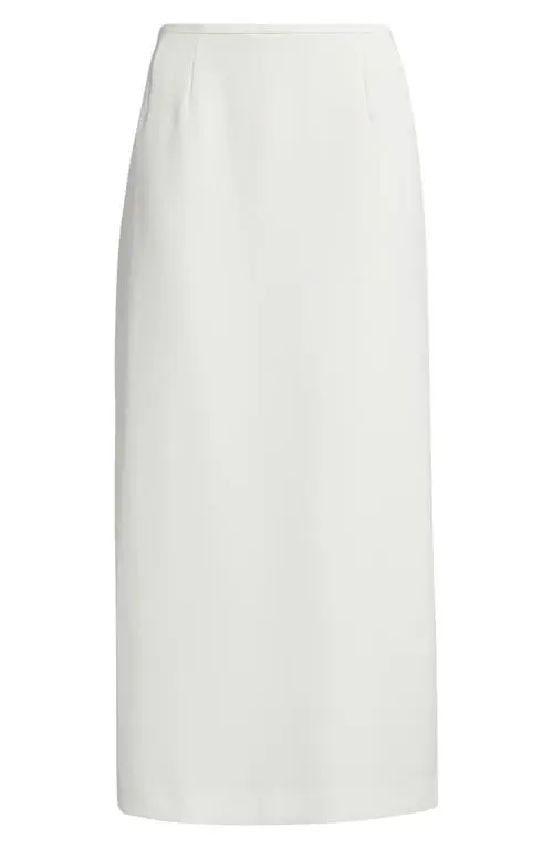 KASPER Stretch Midi Skirt - Vanilla Ice