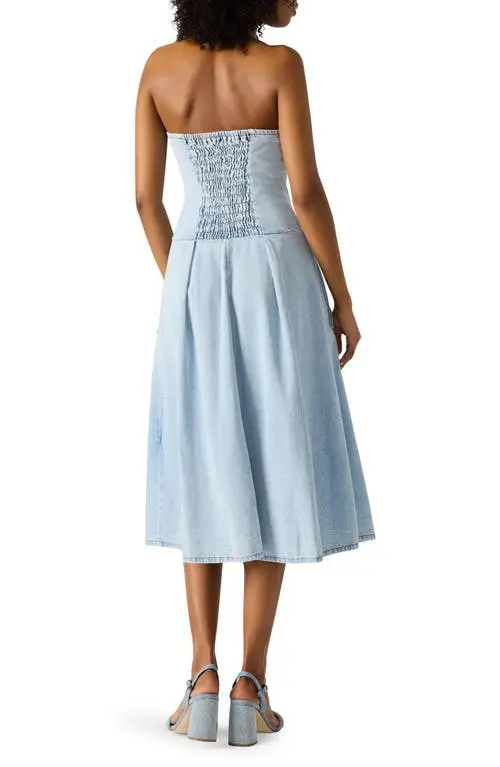 Steve Madden Isla Strapless Denim Dress