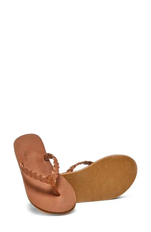 HARI MARI Meadows Braided Flip Flop - Cinnamon