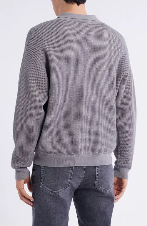 FRAME Open Stitch Cardigan - Cloud Grey
