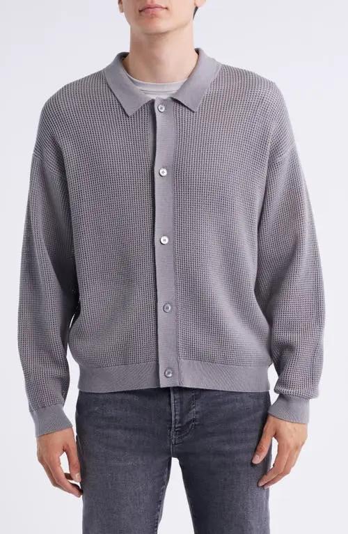 FRAME Open Stitch Cardigan - Cloud Grey