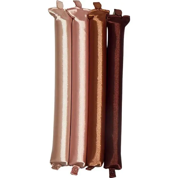 KITSCH 4-piece Satin-wrapped Jumbo Flexi Rods - Rosewood