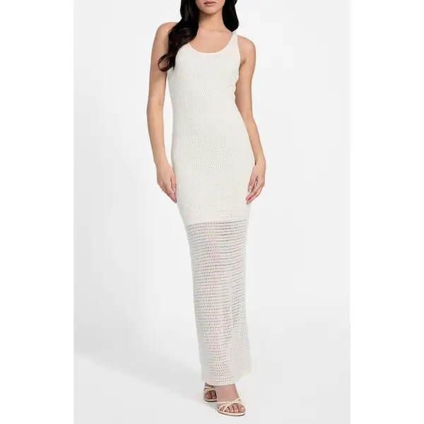 Guess Open Stitch Maxi Dress