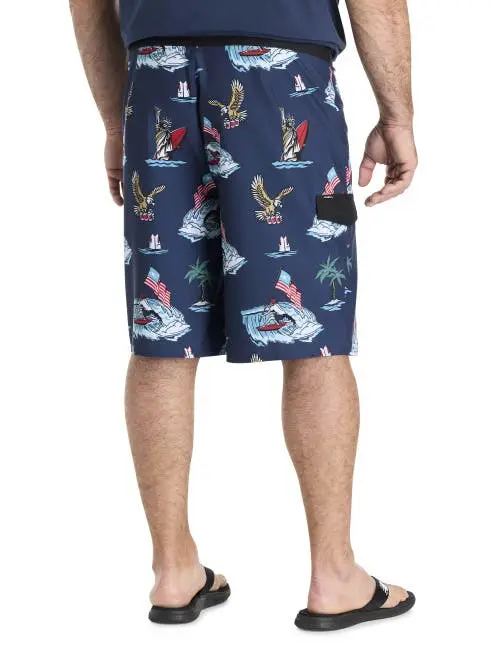 O'Neill Big & Tall Lennox Usa Swim Trunks