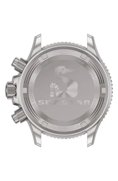 TISSOT Seastar 1000 Chronograph Silicone Strap Watch - Grey Gradient
