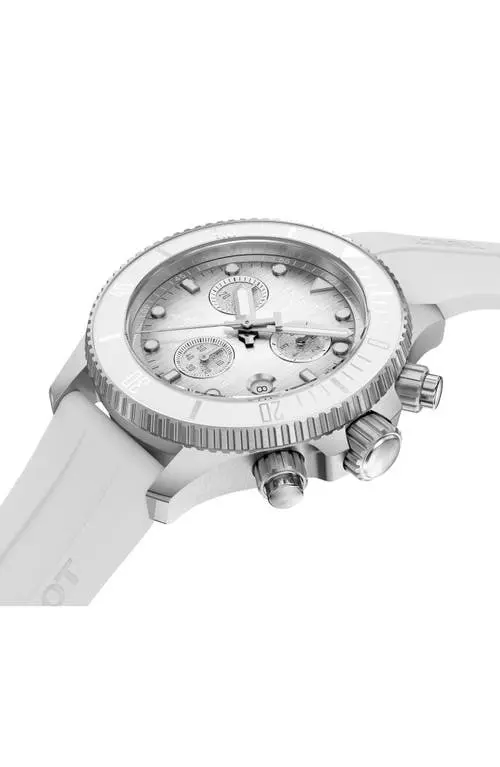 TISSOT Seastar 1000 Chronograph Silicone Strap Watch - Grey Gradient