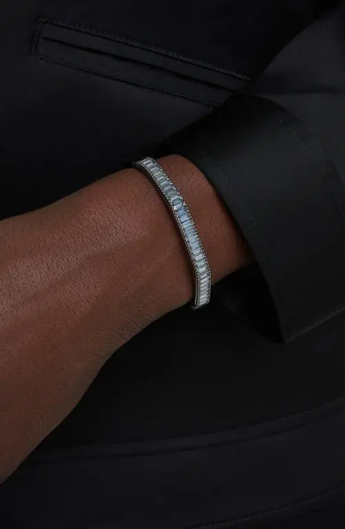 SWAROVSKI Matrix Crystal Bangle - Grey