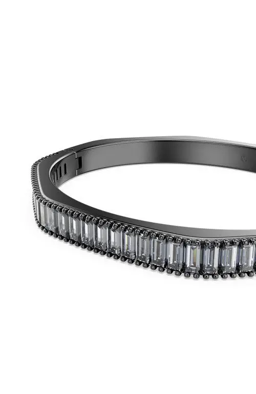 SWAROVSKI Matrix Crystal Bangle - Grey